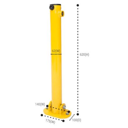 Fold Down Traffic Bollards, Heavy Duty Fold Down Bollards