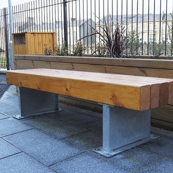 Cabtree Timber & Steel Bench,