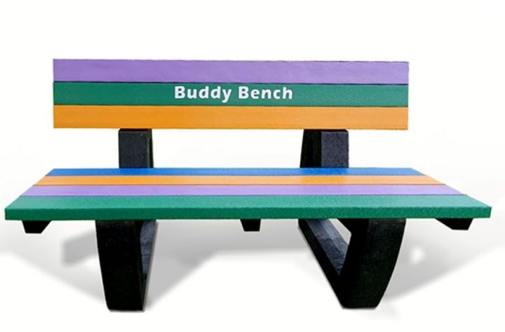 Buddy Recycled Plastic Bench UK | Eco Outdoor Seating